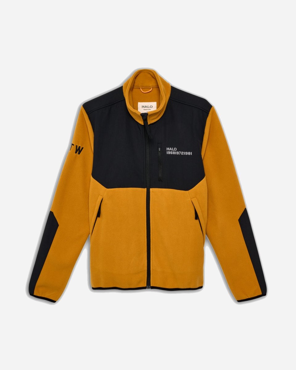 Halo Blocked Zip Fleece - Honey Ginger